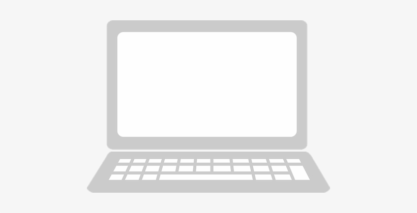 Computer Laptop Notebook Simple Technology - Computer Picture White ...