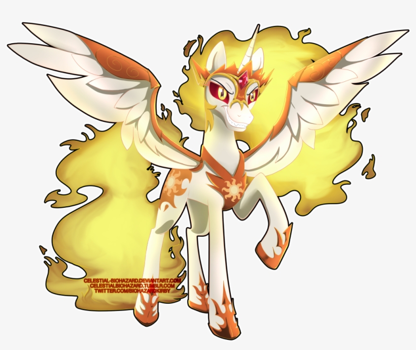 Celestial-biohazard, Daybreaker, Grin, Pony, Raised - My Little Pony ...
