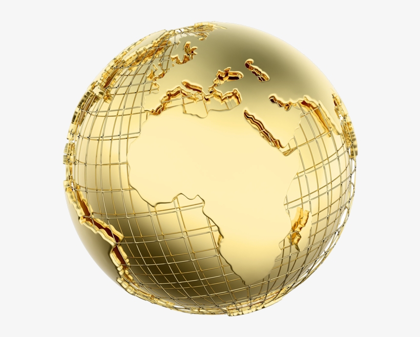 Download World Map Png Transparent Background Gold Silver Globe - Gold ...