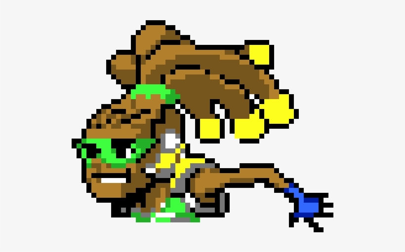 Lucio - Overwatch Lucio Pixel Art Transparent PNG - 670x520 - Free ...