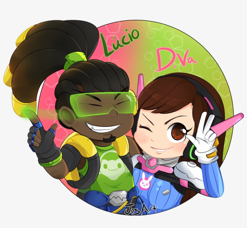 Lucio And D - D Va X Lucio Kawaii Transparent PNG - 1280x1076 - Free ...