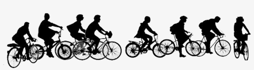 Cyclist Group Silhouette