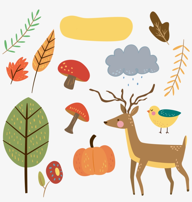 Autumn Clipart Watercolor - Cute Autumn Clip Art Transparent PNG ...