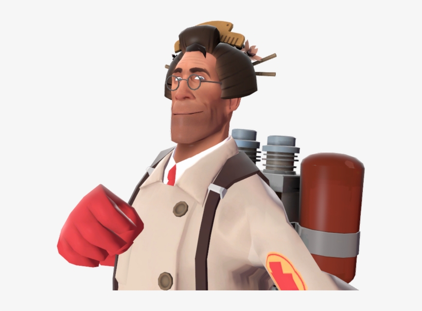 Related Image - Tf2 Medic Geisha Boy Transparent PNG - 599x524 - Free ...