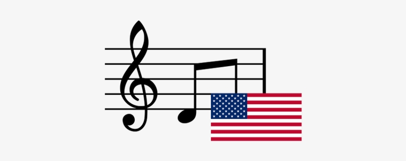 Musical Notes And Flag Usa - Consonant Music Transparent PNG - 400x400 ...
