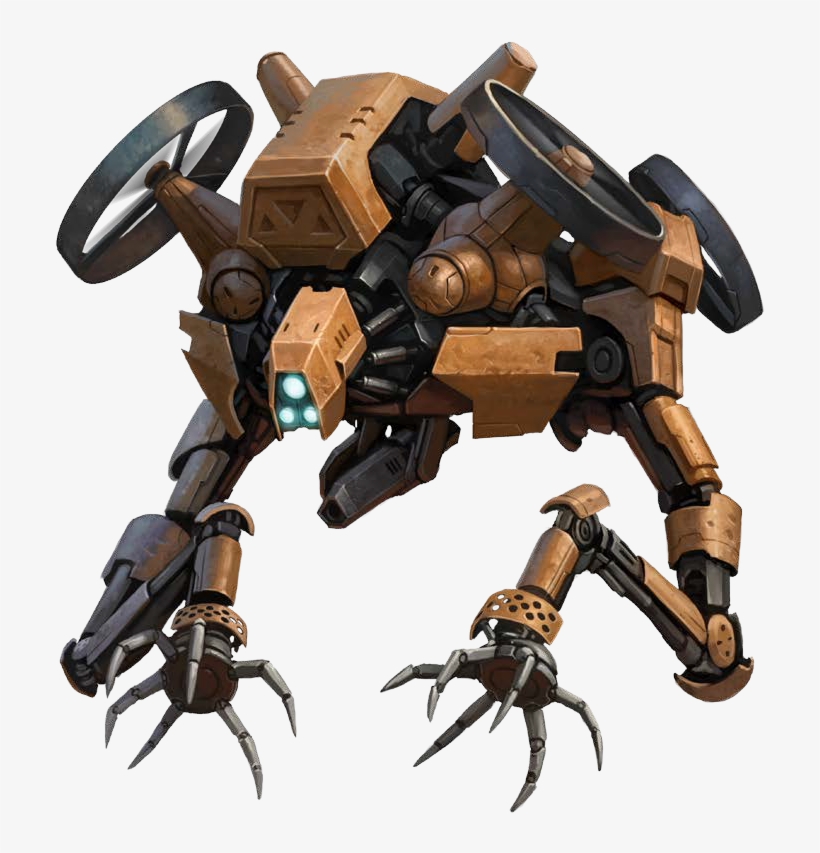 Irongods Hoverbot - Numerian Robot Transparent PNG - 957x1091 - Free ...