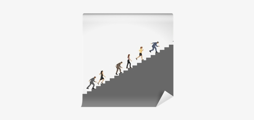 Business People Climbing High Stair - Vector Graphics Transparent PNG ...