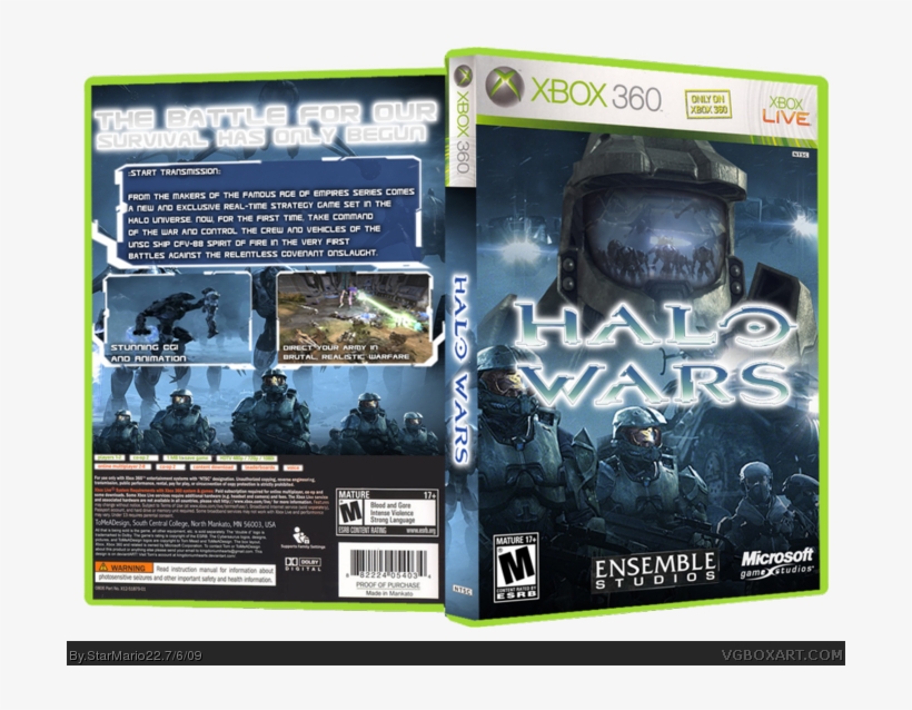 Halo Wars Box Art Cover - Xbox 360 Transparent PNG - 700x572 - Free ...