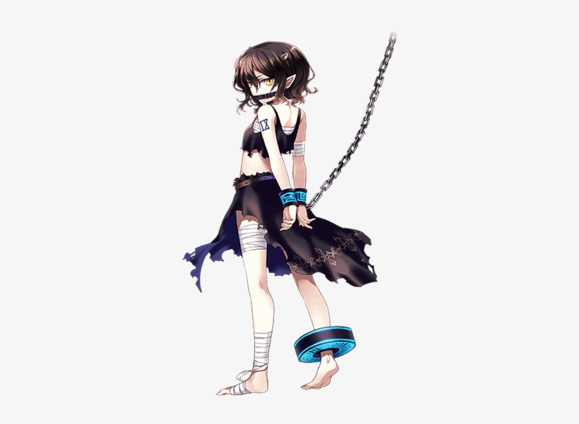 Enra Transparent - Anime Girl With Shackle Transparent PNG - 480x540 ...