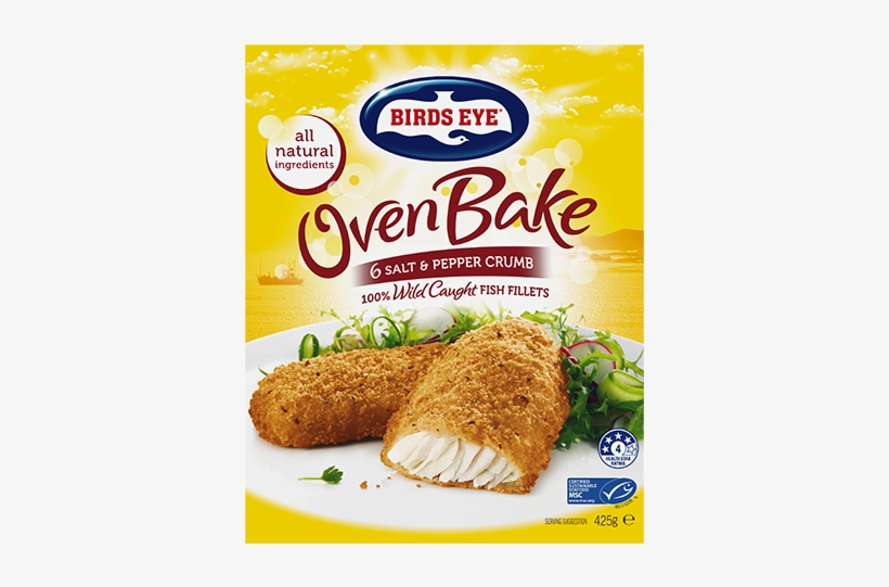 Oven Bake Fish Fillets - Birds Eye Crumbed Fish Transparent PNG ...
