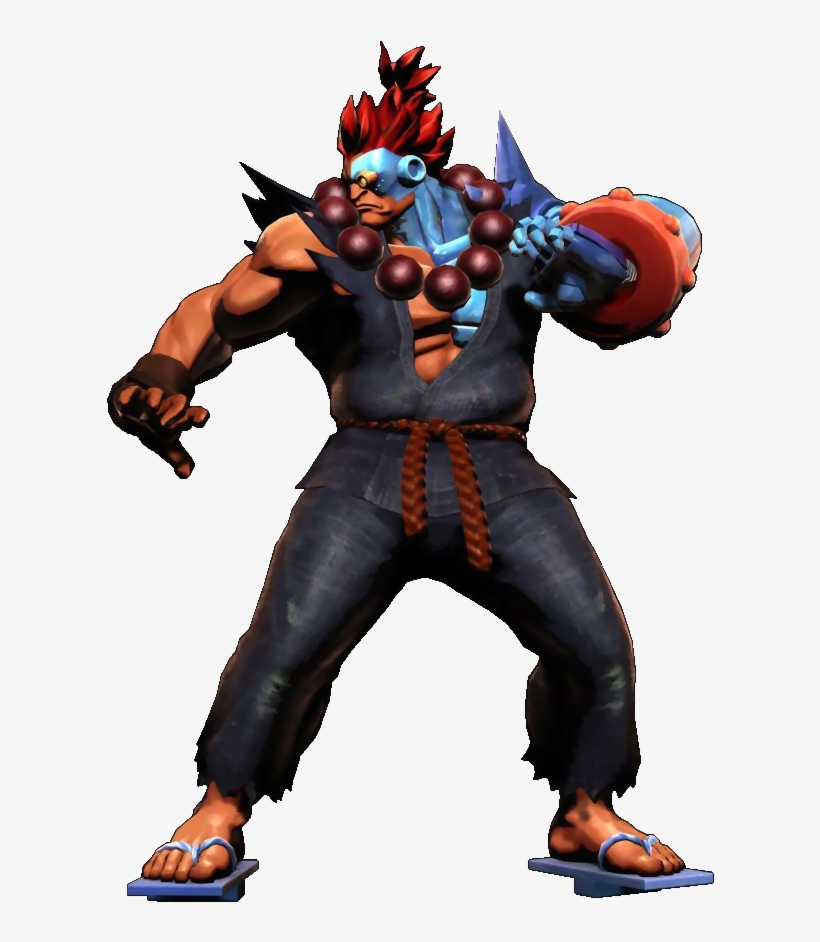 Akuma As He Appears In His Cyber Form From Ultimate - Cyber Akuma ...