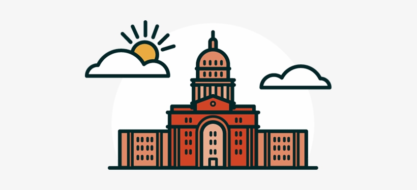 Image Of The Texas Capitol With Clouds Behind It - Texas Capitol ...