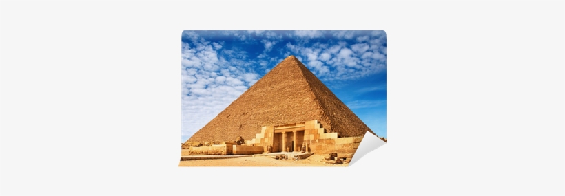 Ancient Egyptian Pyramid Against Blue Sky Wall Mural - Mastaba ...