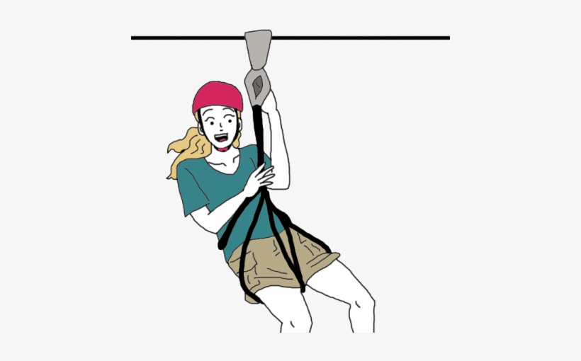Zip Line Cartoon