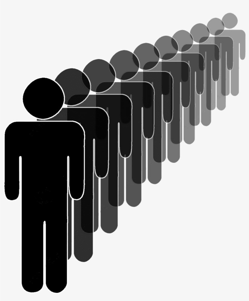 Picture Of A Queue Of People - Line Of People Transparent Transparent ...