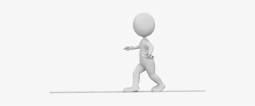 Stick Figure Walking Away