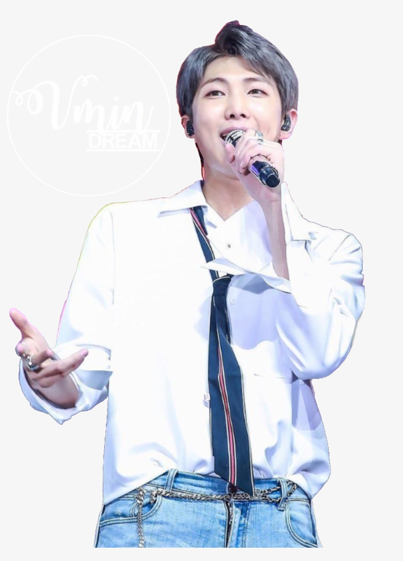 Render Png Kpop Bts Btsrm Rm Kimnamjoon Singing Smile - Bts Rm Render ...