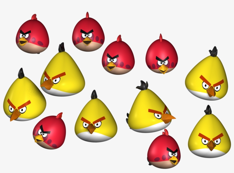Angry Birds 3d Model 3d Model Obj Mtl Ma Mb 2 - Angry Birds Red 3d ...