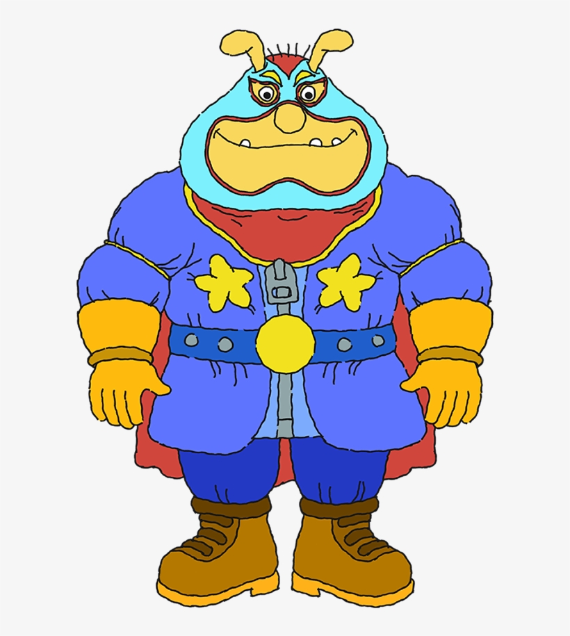 Binky Smiles Out At You Wearing His Favorite Wrestling - Cartoon ...