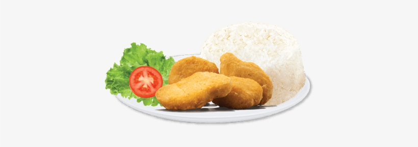 Chicken Nuggets & Rice - Chicken Nuggets With Rice Transparent PNG ...