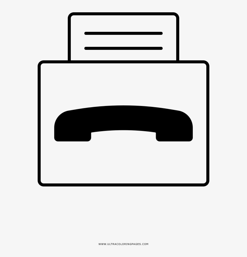 Fax Machine Coloring Page - Drawing Transparent PNG - 1000x1000 - Free ...