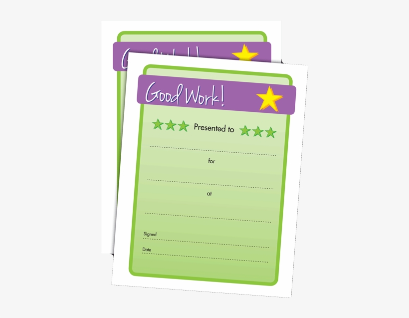 Good Job Certificate Printable