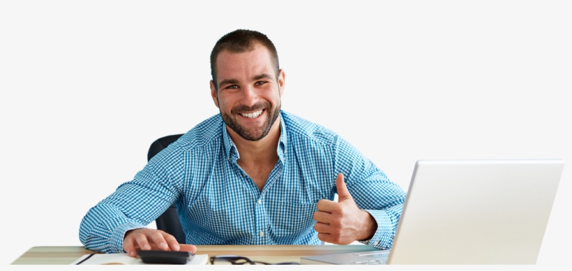 Accountant Marketing Made Easy - Thumbs Up Professional Man Transparent ...