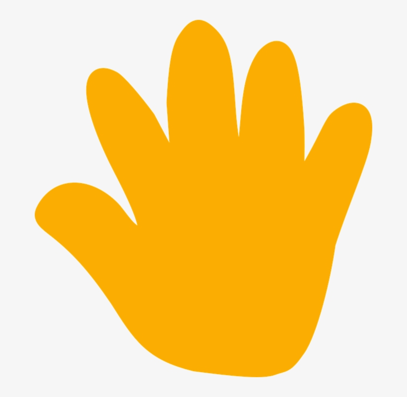 Yellow Hand Print Hand Print Orange Free Vector Graphic - Stock.xchng ...