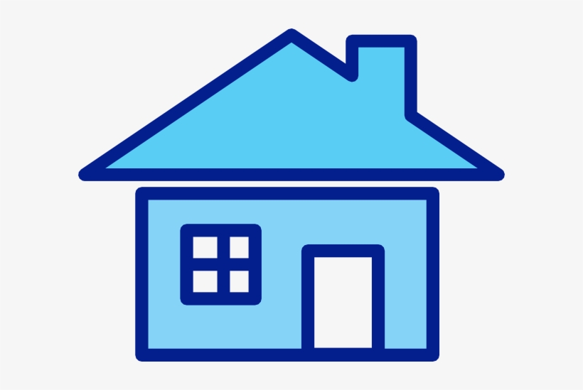 Download House Clipart Blue - Blue House Clipart - HD Transparent PNG ...
