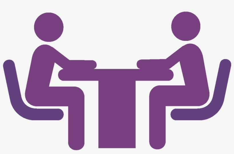 Negotiate Chat Compromise Purple Noun - Negotiation Transparent ...