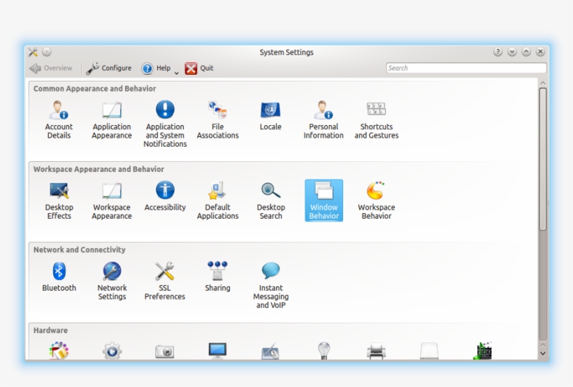 1) First Go To System Settings → Window Behavior - Kubuntu Screen ...
