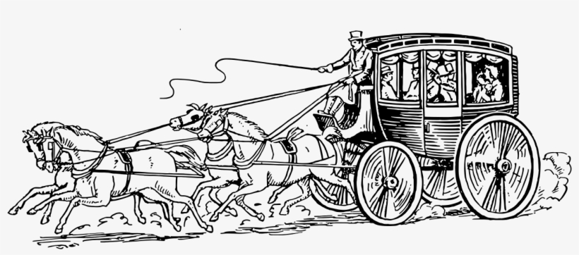 Stagecoach - Drawing Of A Stagecoach Transparent PNG - 1280x530 - Free ...