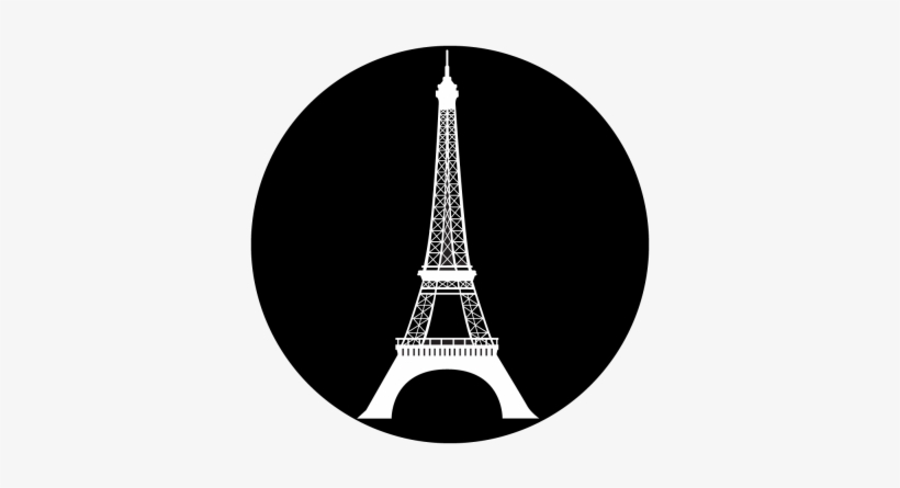 Eiffel Tower 2 Monochrome Glass Gobo - Eiffel Tower In A Circle Transparent PNG - 400x400 - Free ...