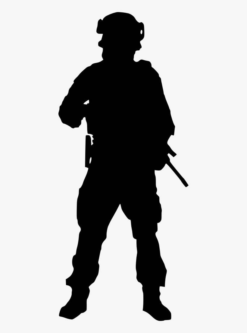 Png File Size - Soldier Silhouette Transparent Background Transparent ...