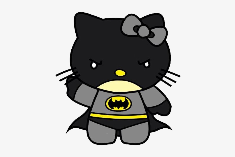 Hello Kitty Batman Transparent PNG - 449x477 - Free Download on NicePNG