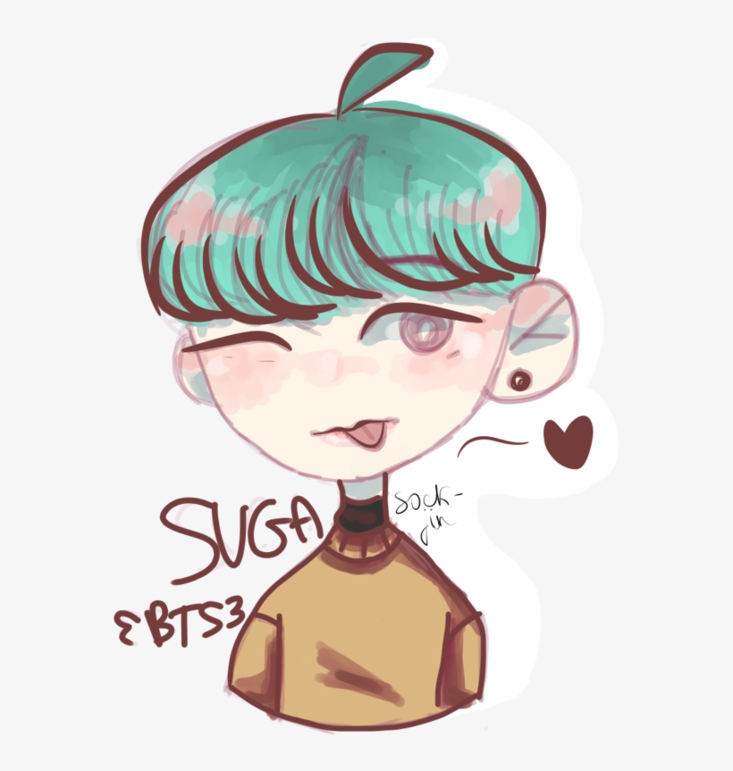Yoongi Bts - Cartoon Transparent PNG - 1110x960 - Free Download on NicePNG