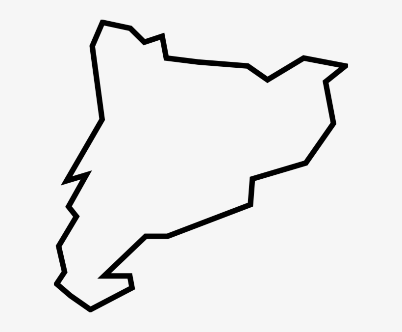 Catalunya Clip Art Free Vector - Catalonia Map Outline Transparent PNG ...