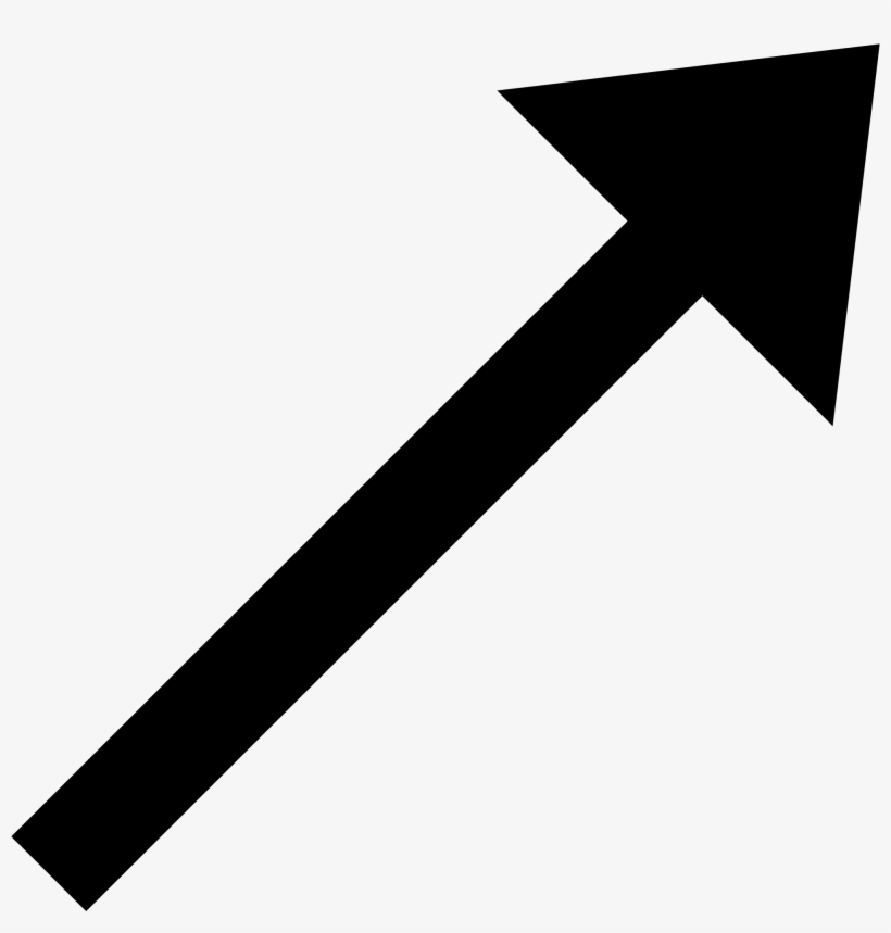 Open - Arrow Pointing Diagonally Up Transparent PNG - 2000x2000 - Free ...