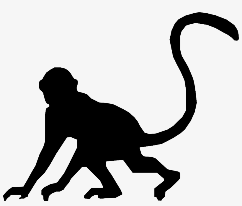 Monkey Head Silhouette At Getdrawings - Silhouette Of A Monkey ...