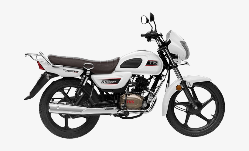 Tvs Radeon White Color - Tvs Radeon Bike Price Transparent PNG ...