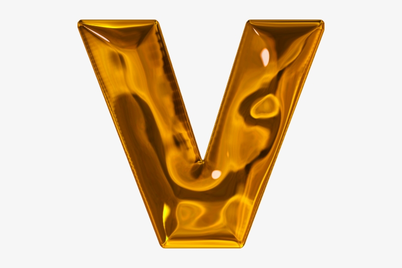 Letter V In Gold Transparent PNG - 504x467 - Free Download on NicePNG