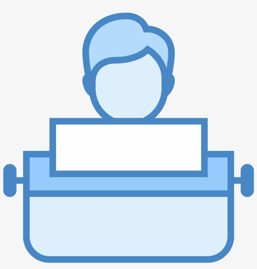 User Typing Using Typewriter Icon - Typewriter Transparent PNG ...