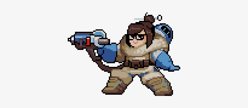 Mei From Overwatch - Overwatch Pixel Spray Wrecking Ball Transparent ...