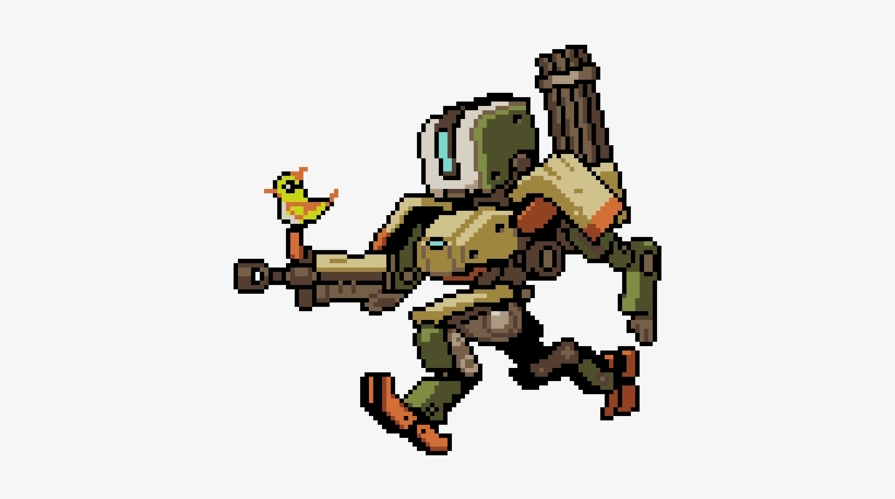 All Pixel Sprays Transparent Format Pixels D - Overwatch Bastion ...