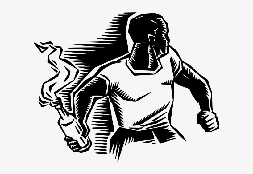 With Molotov Cocktail Png Clip Arts Has - Molotov Cocktail Draw ...