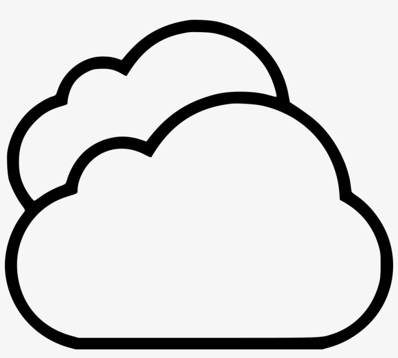 Double Cloud Comments - Cloud Weather Icon Png Transparent PNG ...