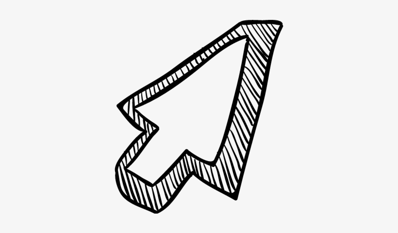 Pointer Arrow Sketch Vector - Pointer Sketch Png Transparent PNG ...