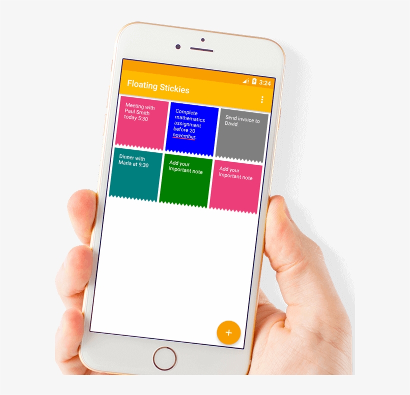 Sticky Notes App Development - Mobile App Transparent PNG - 600x711 ...