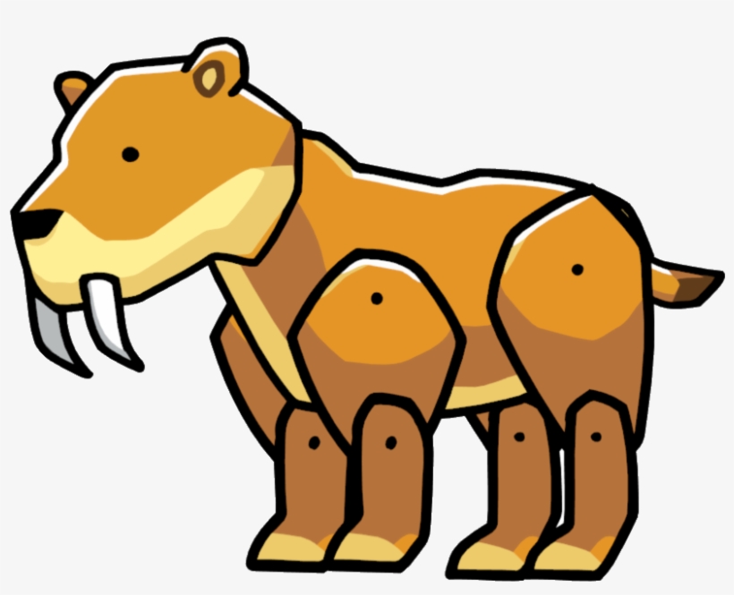 Download Saber-toothed Tiger - Cartoon Saber Tooth Tiger - HD ...