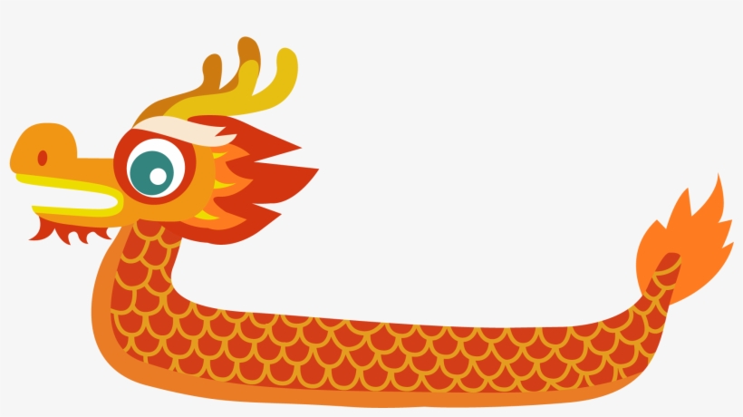 Hand Painted Cartoon Dragon Boat Decoration Vector - Dragon Boat ...